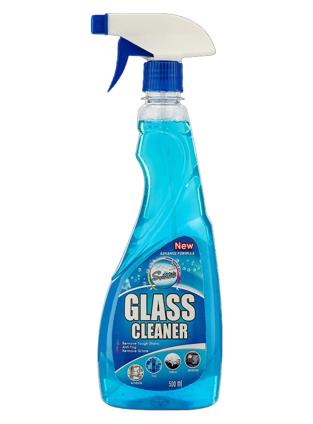 Glass Cleaner (New Advance Formula) Spray Bottle 500ml – Snowhite ...